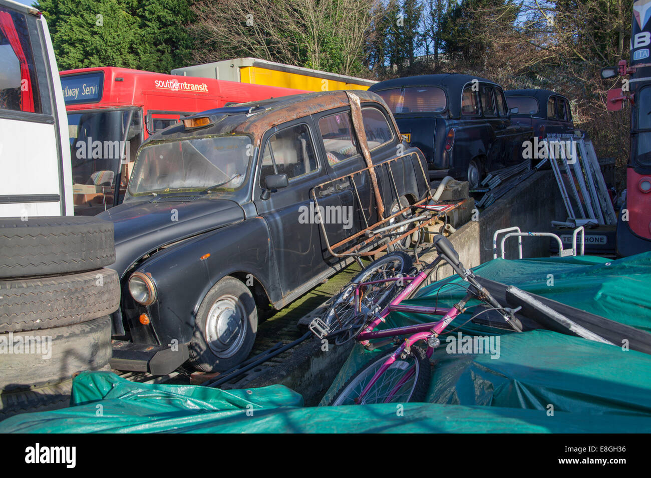 Broken Down Taxi High Resolution Stock Photography and Images - Alamy