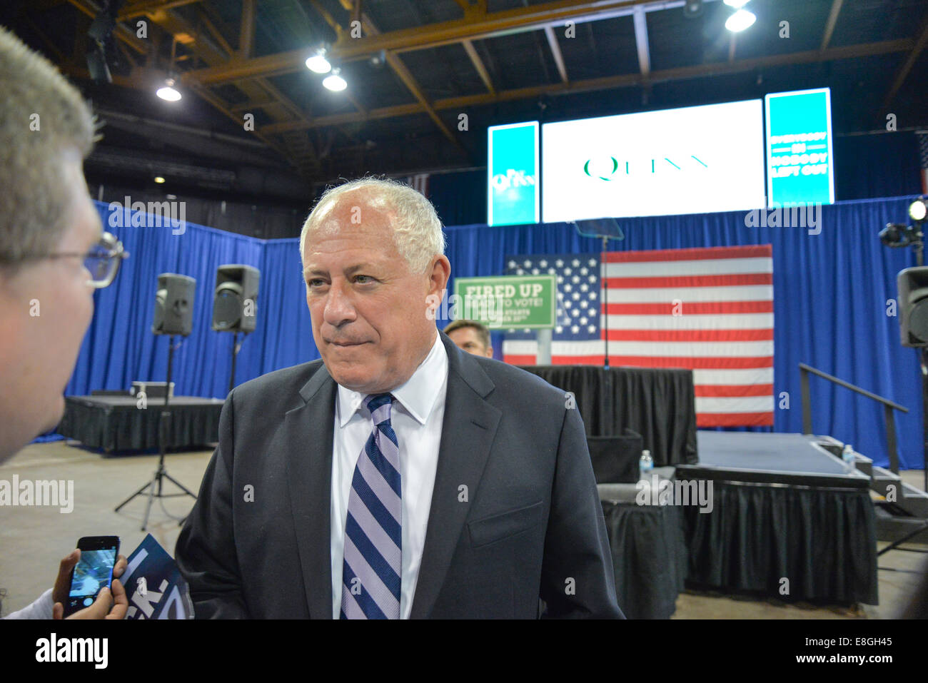 Chicago, Illinois, USA. 7th October, 2014. Governor of Illinois, Pat ...