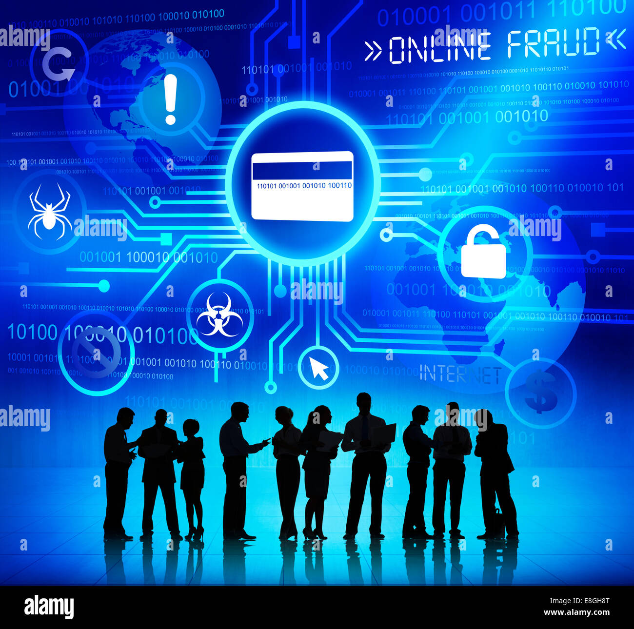 Group of Corporate People Discussing About Online Fraud Stock Photo - Alamy