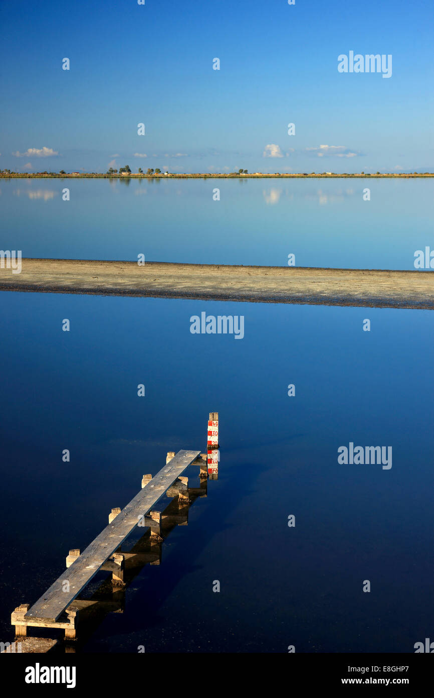 Lagoon of Messolonghi-Aitoliko (Aitolakarnania prefecture), one of the ...