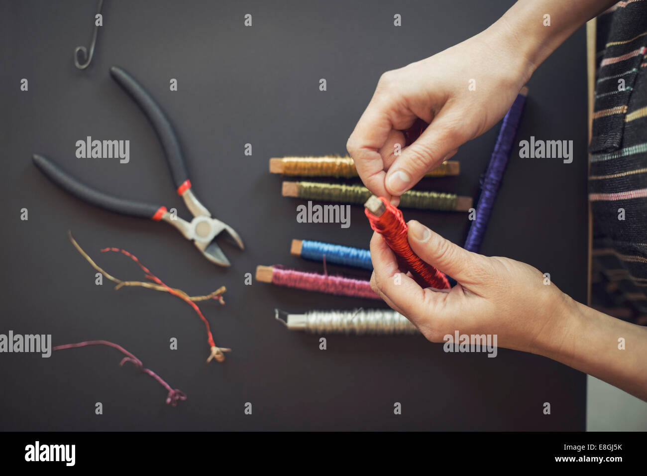 Wire spool table hi-res stock photography and images - Alamy