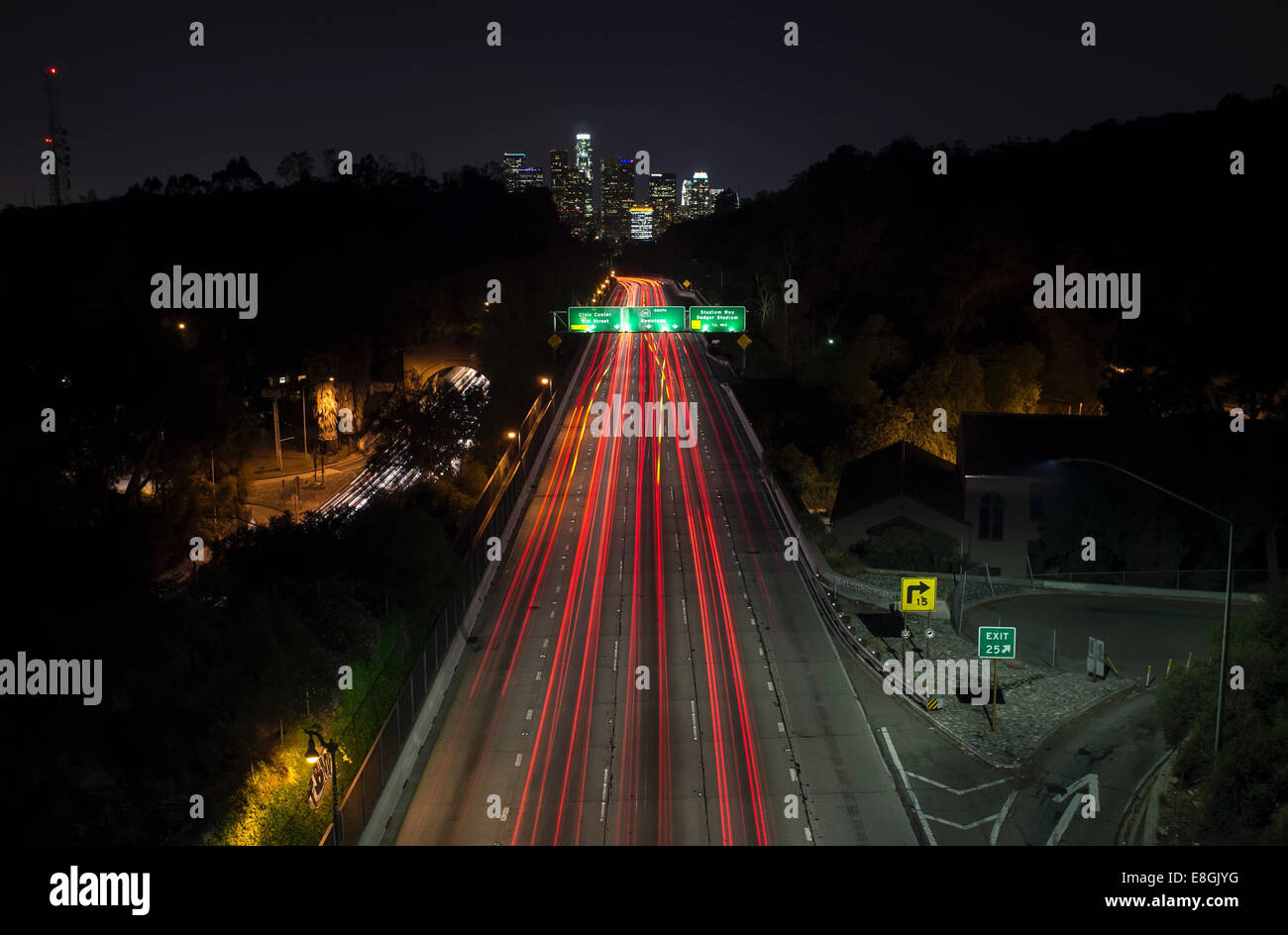 Los angeles freeway hi-res stock photography and images - Alamy