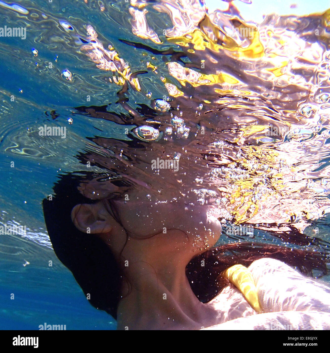Woman underwater head hi-res stock photography and images - Alamy
