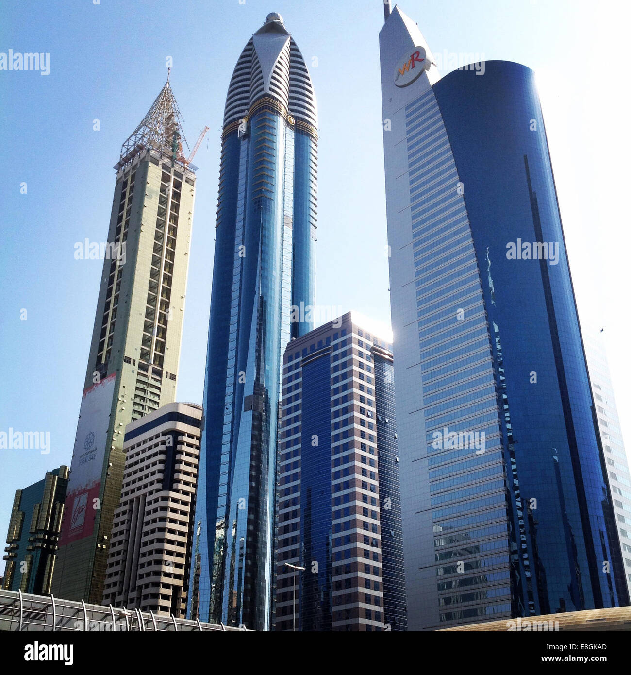 United Arab Emirates, Dubai, Tower blocks Stock Photo - Alamy