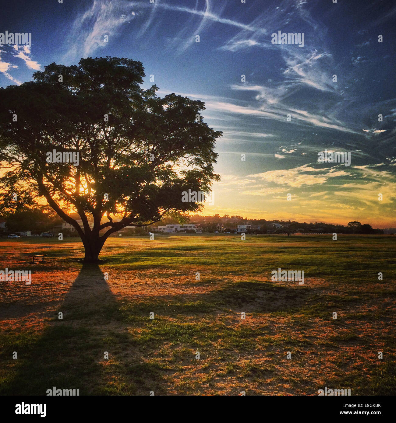 Australia, Dusk in Perth Stock Photo - Alamy