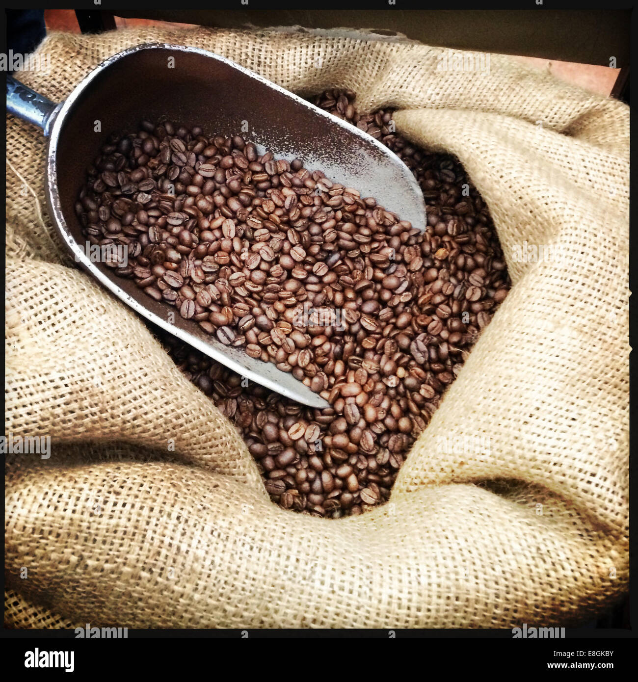 Roasted Coffee Beans Stock Photo - Alamy