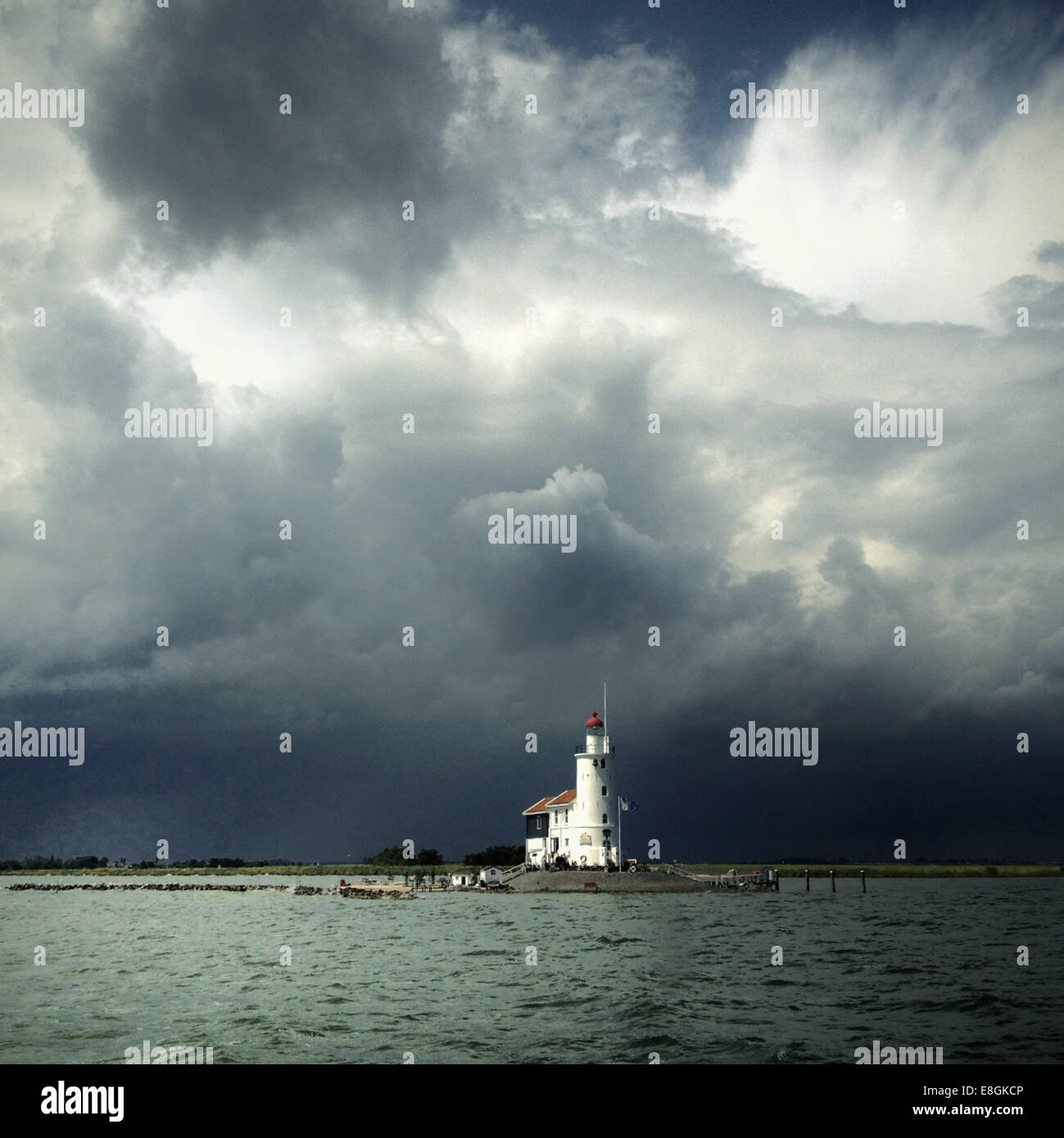 Nederland, Marken, Paard van Marken Lighthouse Stock Photo - Alamy