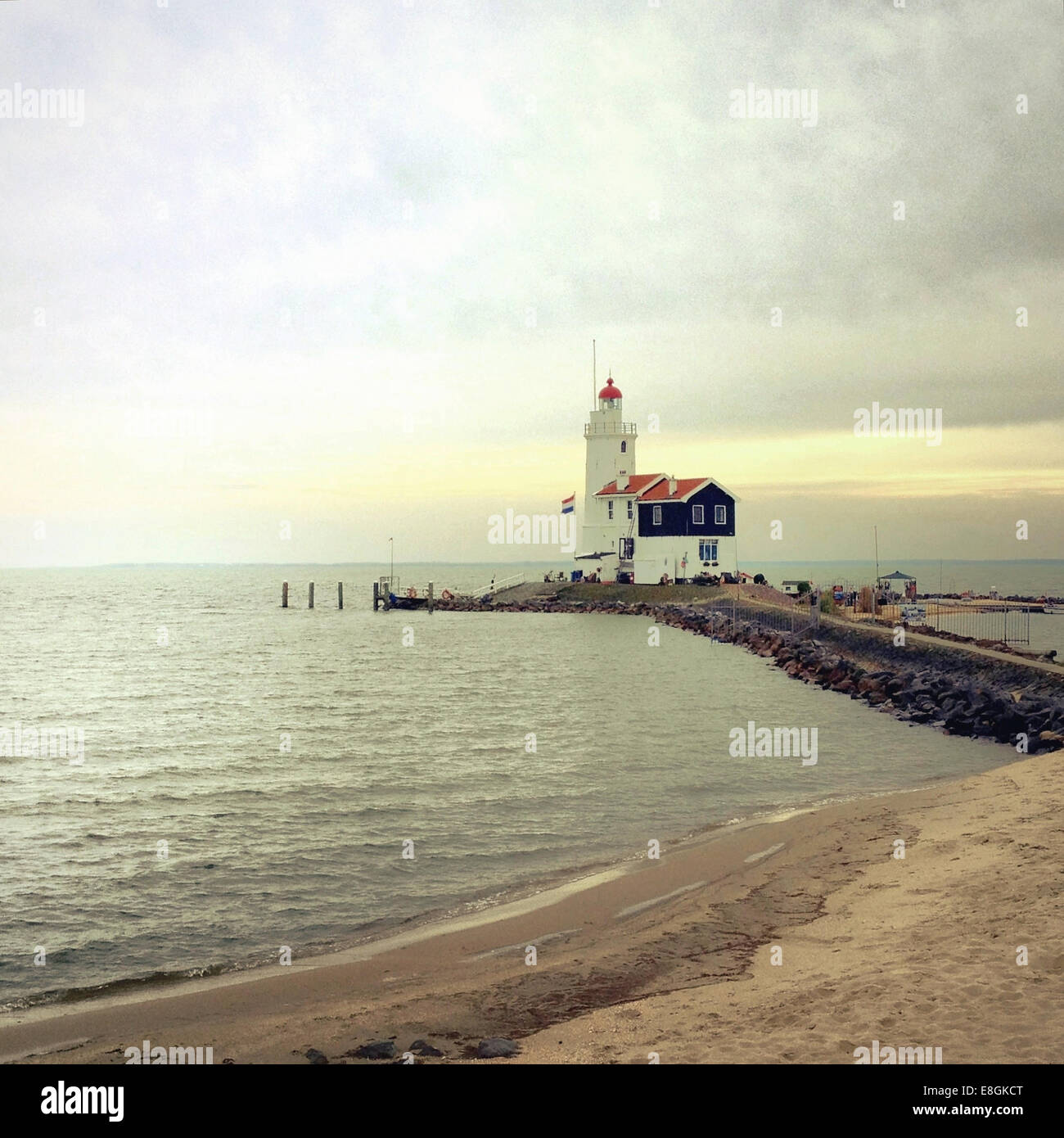 Paard van Marken Lighthouse, Marken, Holland Stock Photo - Alamy