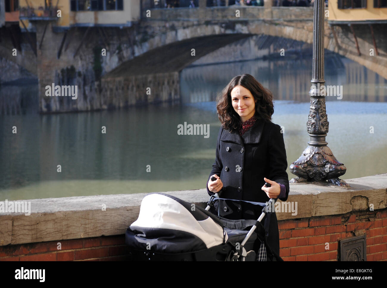Woman pushing pram hi-res stock photography and images - Alamy