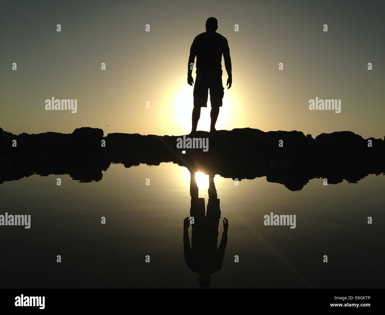 Reflection Person In Water Water Stock Photos & Reflection Person In ...