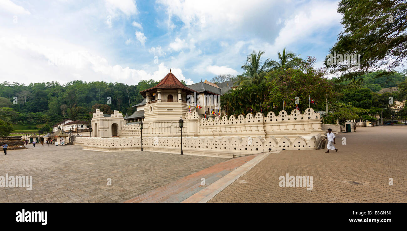 Temple of the Sacred Tooth Relic, Sri Dalada Maligawa, octagonal tower, Buddhist sanctuary ...