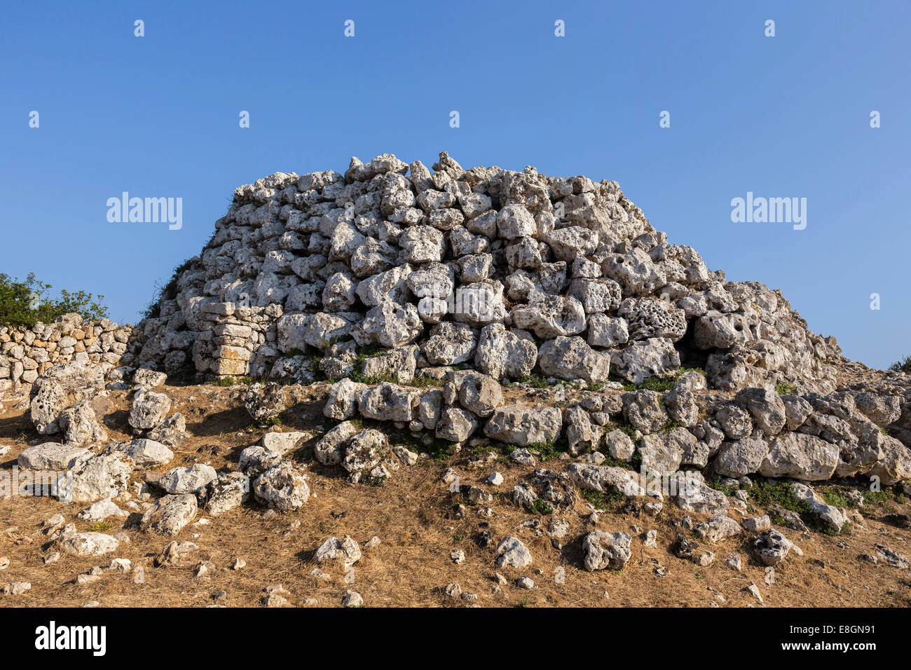 Prehistoric Talaiot or Talayot, Es Migjorn Gran, Minorca, Menorca ...