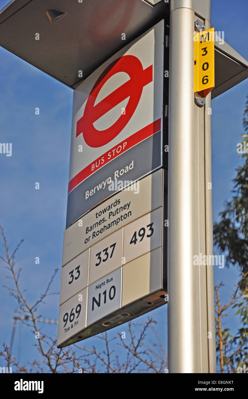 Uk Bus Stop Sign High Resolution Stock Photography and Images - Alamy