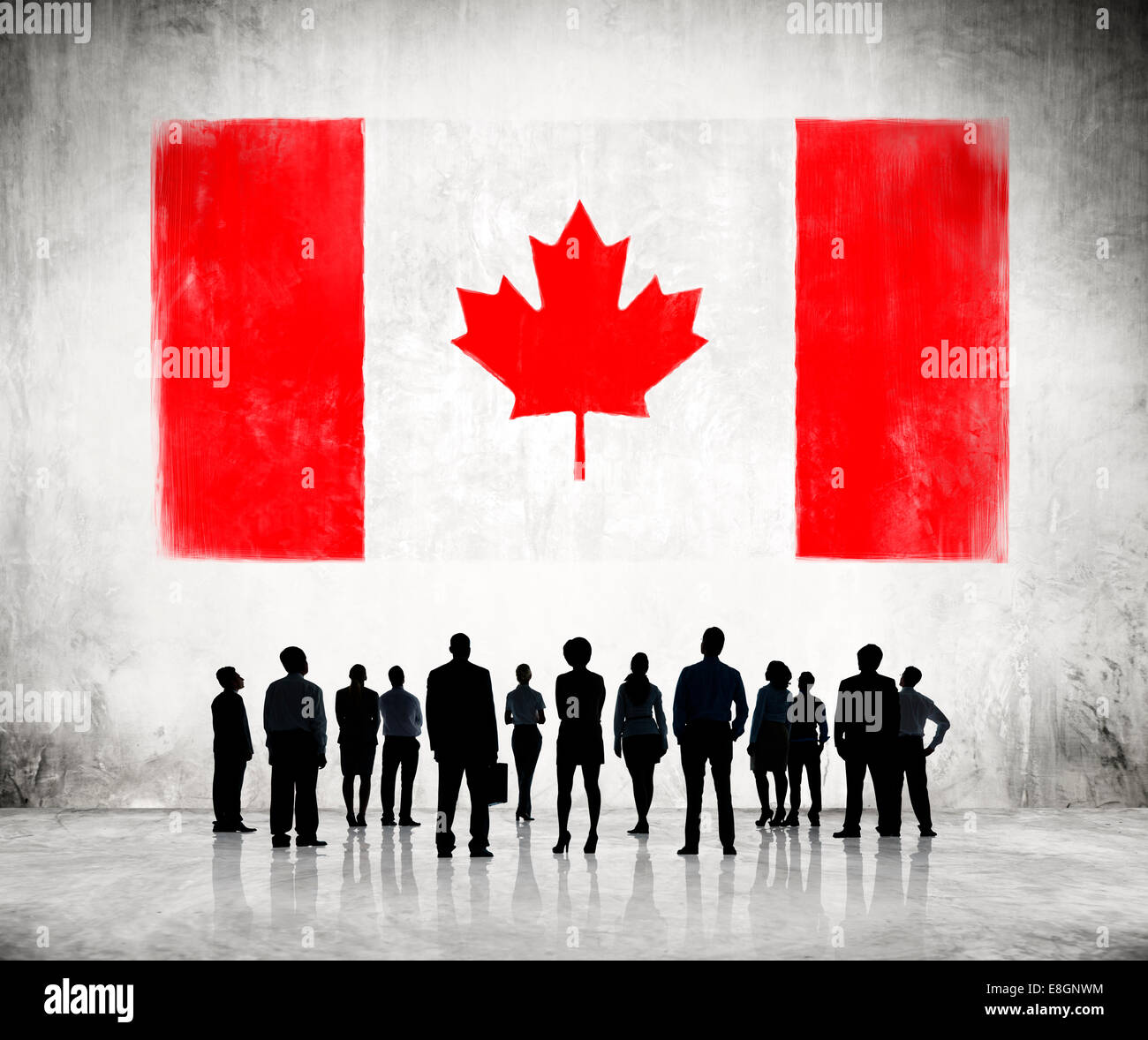 People canadian flag hi-res stock photography and images - Alamy