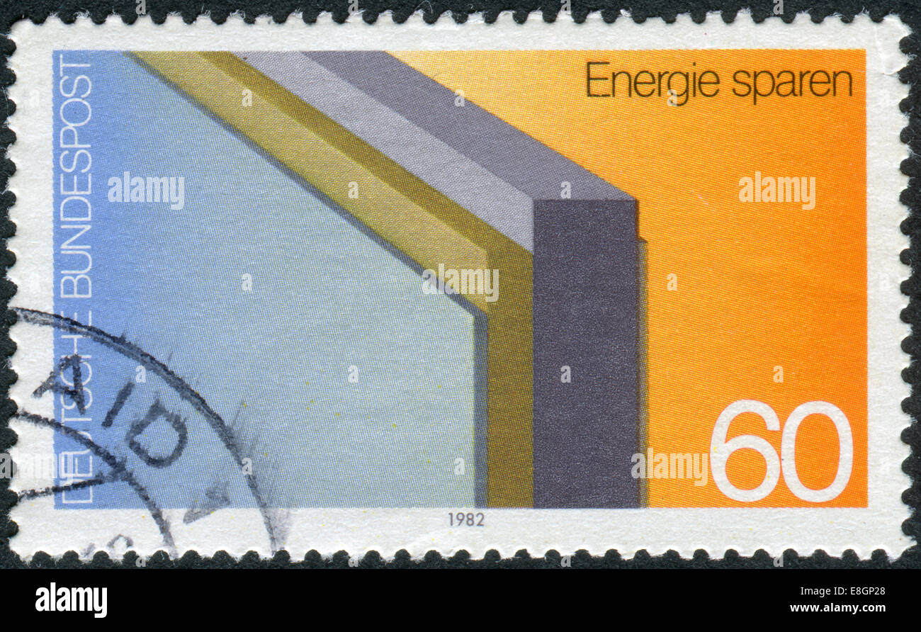 Postage stamp printed in Germany, dedicated to the conservation of ...