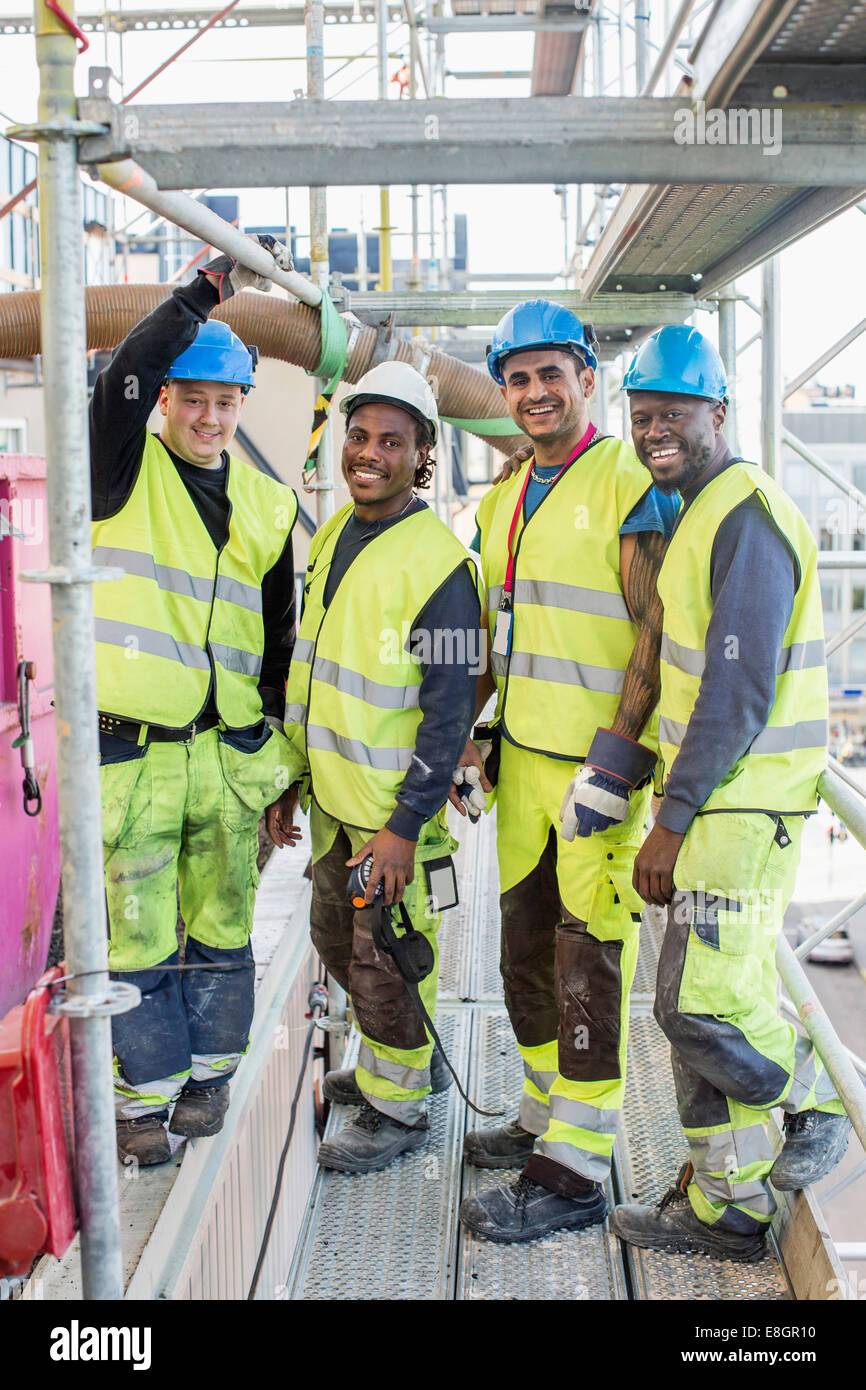 Construction Workers Standing Around