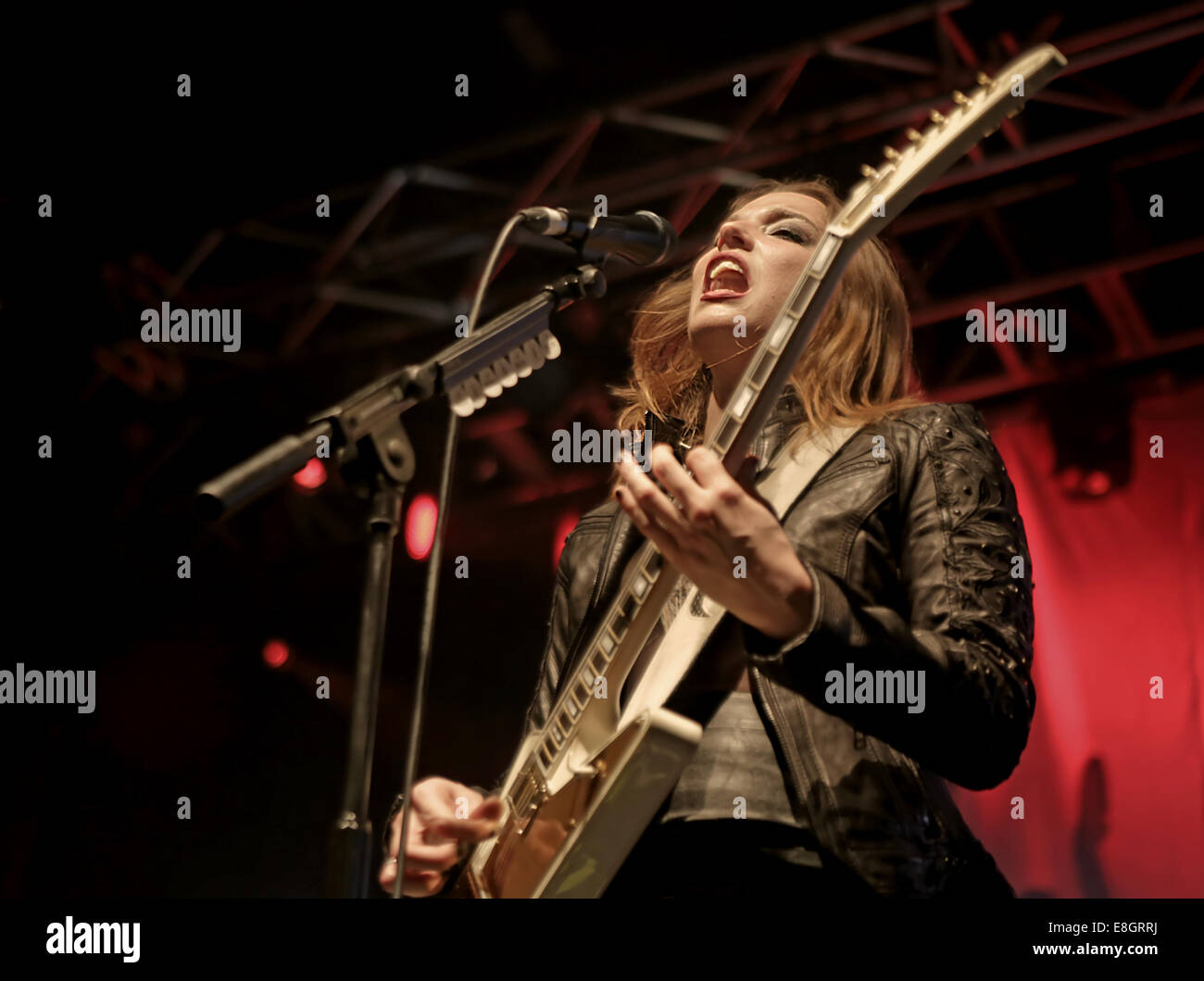 Hard rock band Halestorm performs live at Manchester Academy Featuring ...