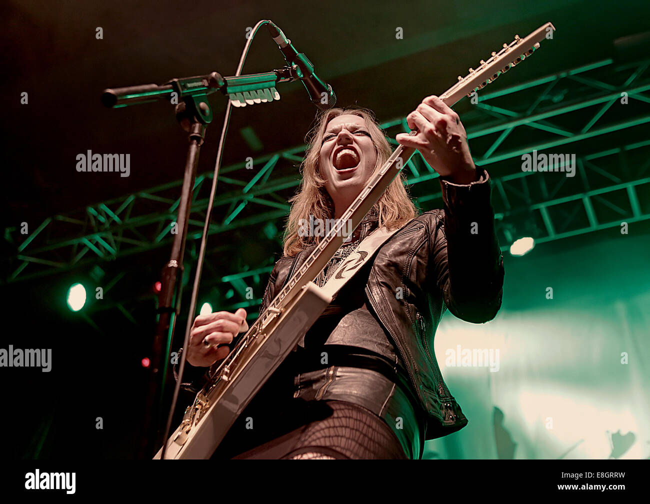 Hard rock band Halestorm performs live at Manchester Academy Featuring ...