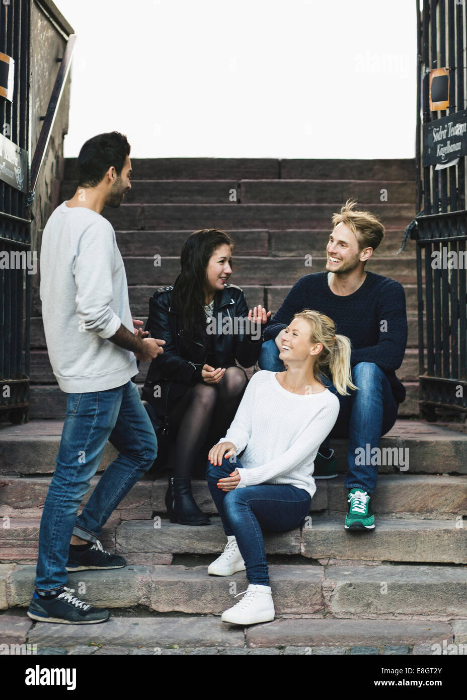 Women friends enjoy outdoor conversation hi-res stock photography and ...