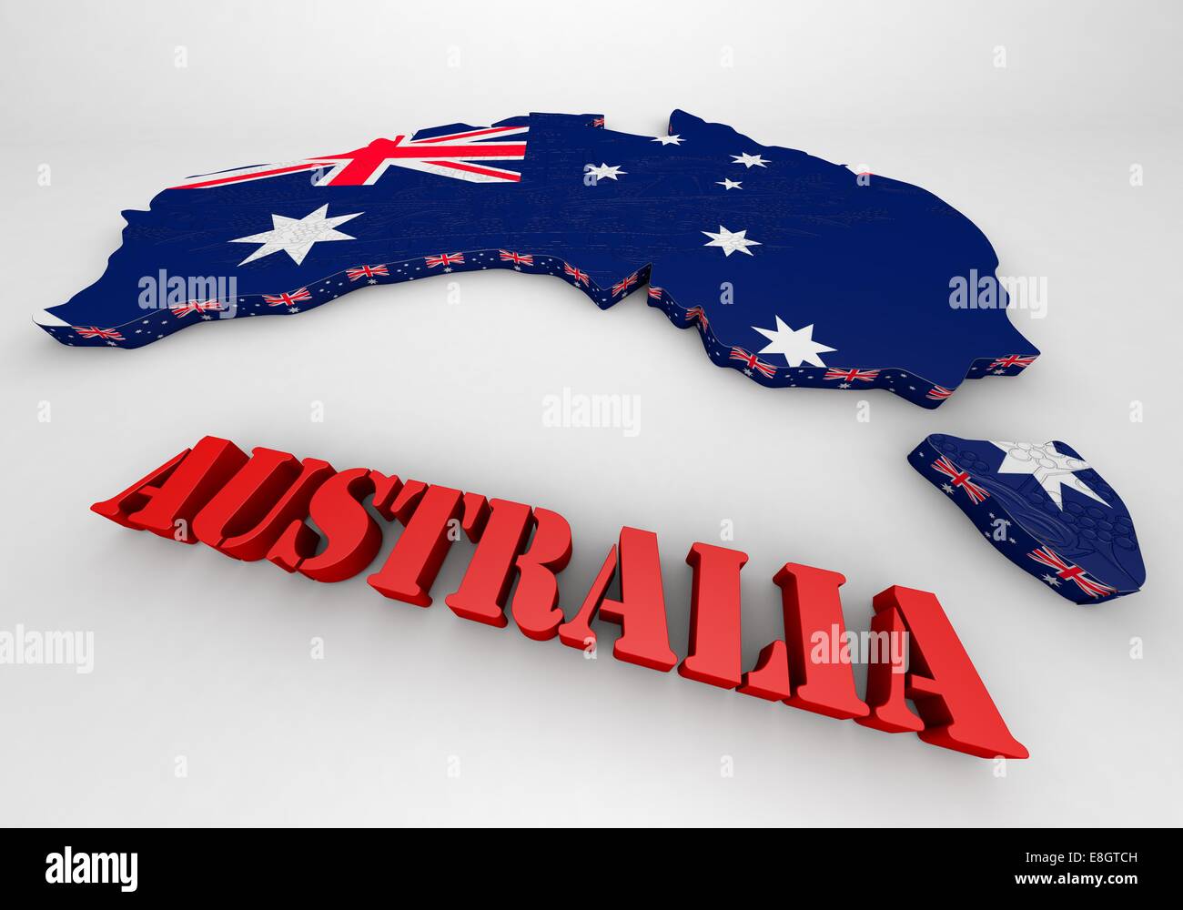3D Illustration of Australia and business graphics Stock Photo - Alamy