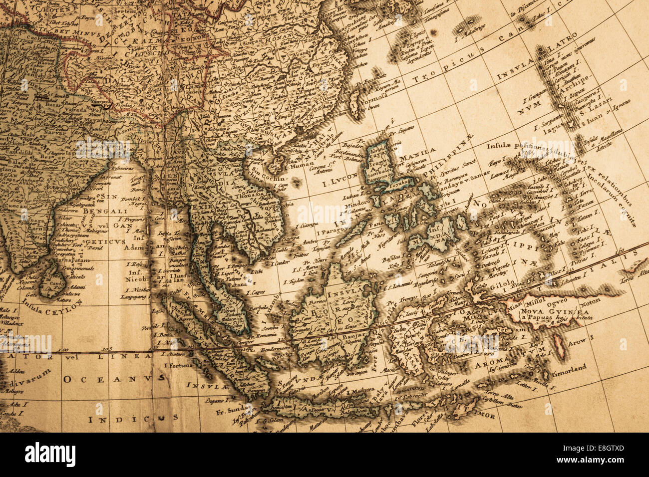 Old map of indonesia hi-res stock photography and images - Alamy