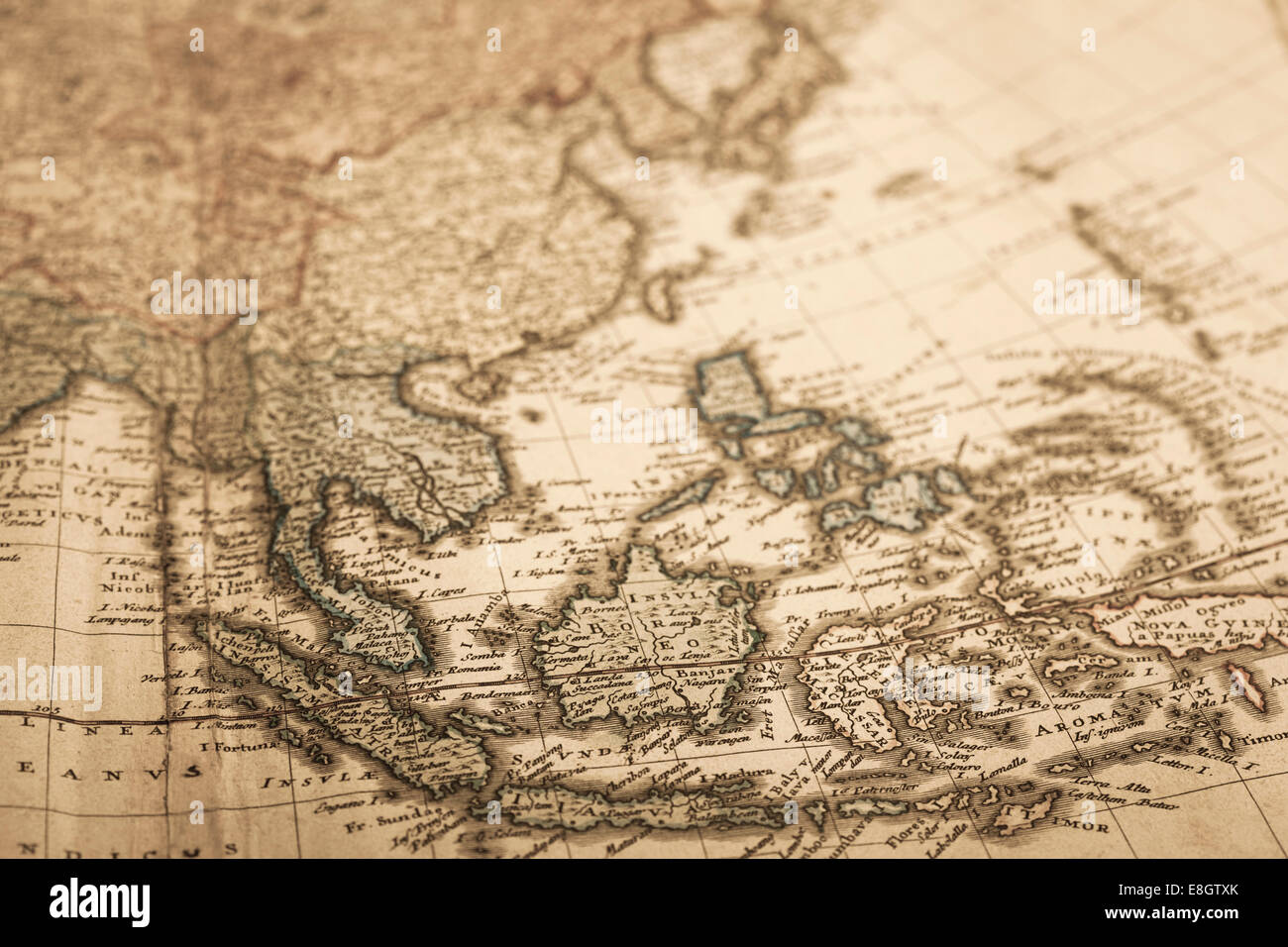 Old indonesia map hi-res stock photography and images - Alamy