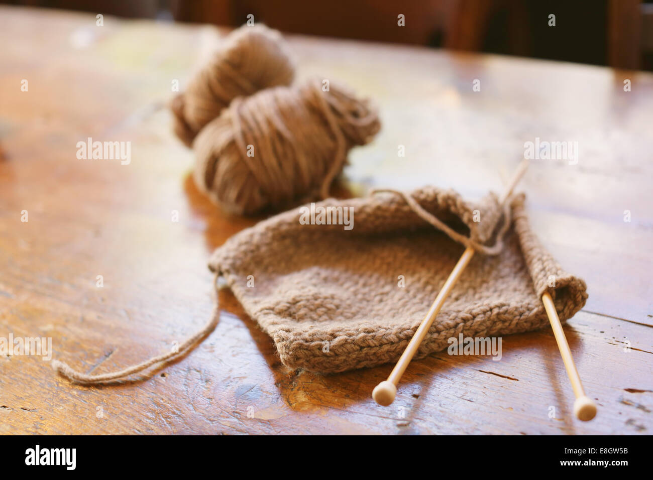 Set knitting yarn on hi-res stock photography and images - Alamy
