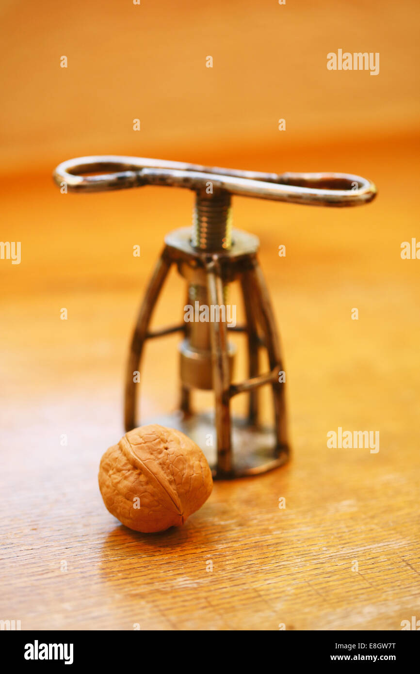 Walnut And Nutcracker Stock Photo - Alamy