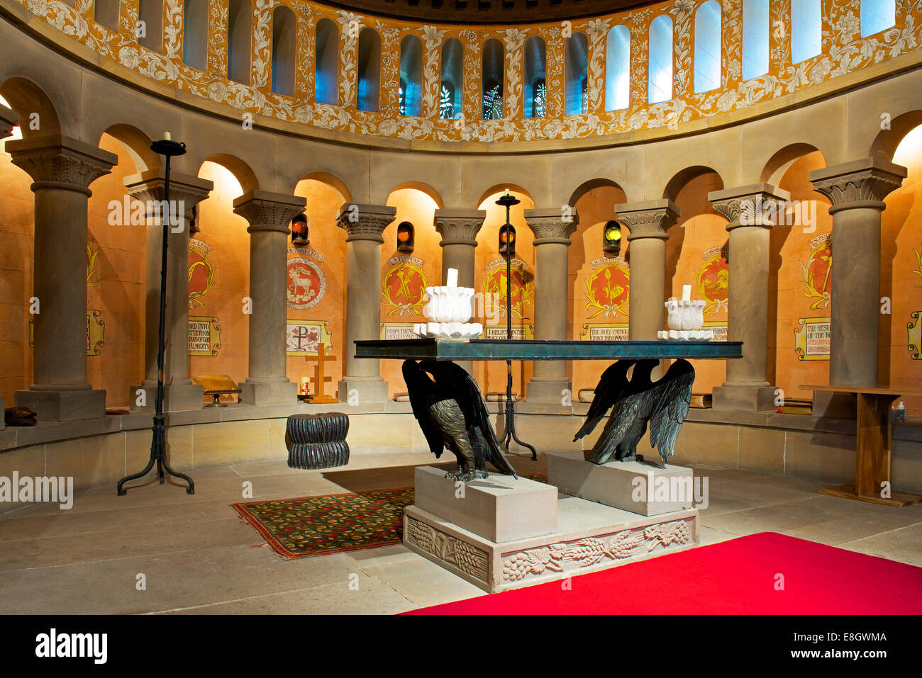 Interior of St Mary's Church, Wreay, Cumbria, England UK Stock Photo ...