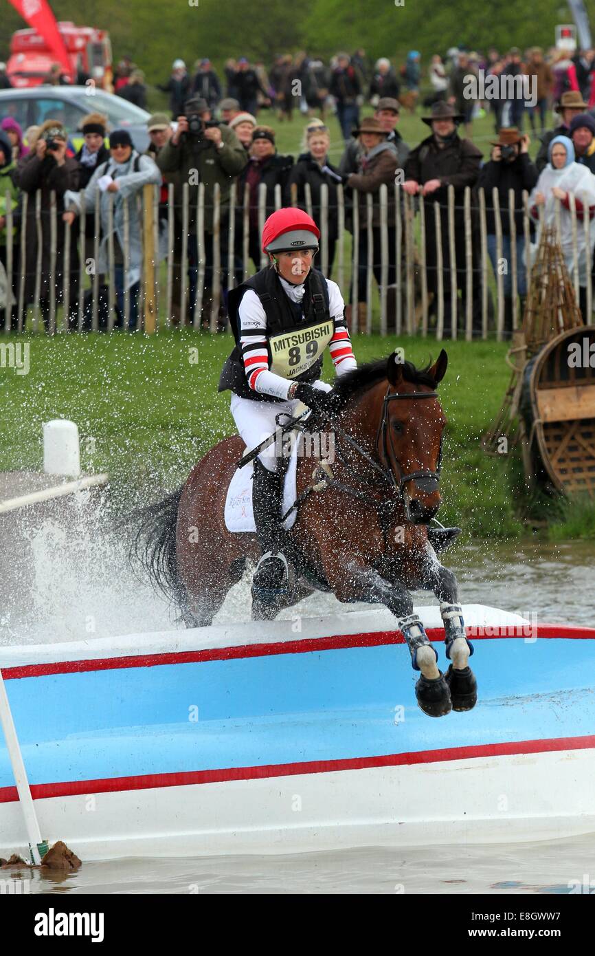 Lucy Jackson on Willy Do at Badminton Horse Trials 2014 Stock Photo - Alamy