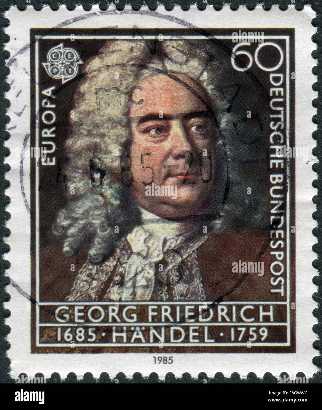 GERMANY - CIRCA 1985: Postage stamp printed in Germany, shows portrait ...
