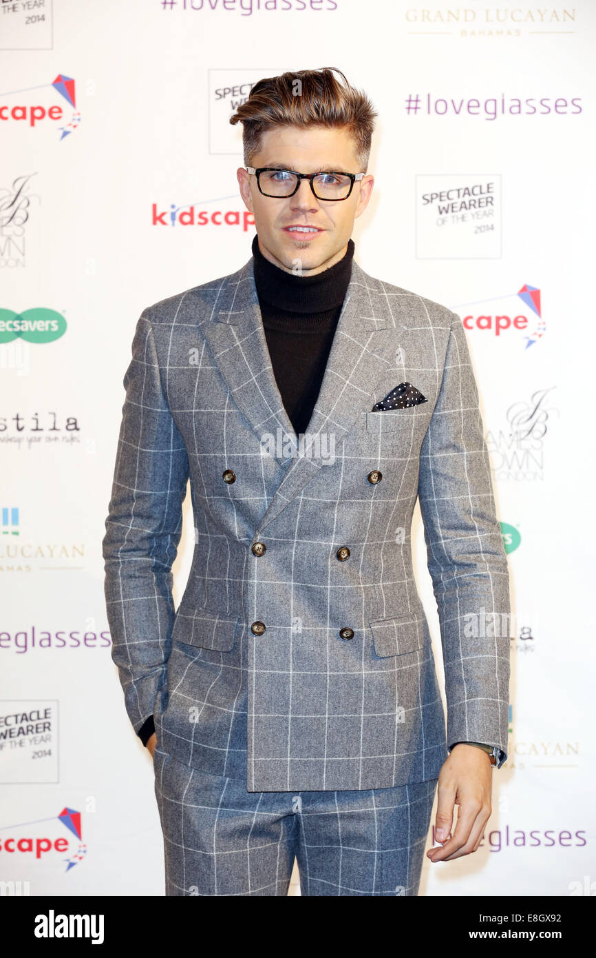London, UK. 7th October, 2014. Darren Kennedy pictured at Specsavers ...