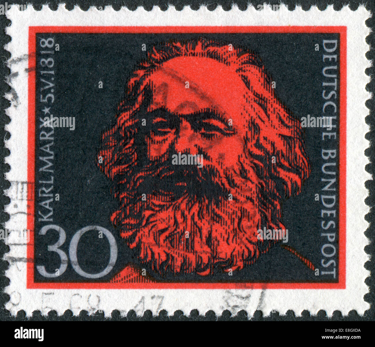 Portrait of Karl Heinrich Marx, a German philosopher, economist ...