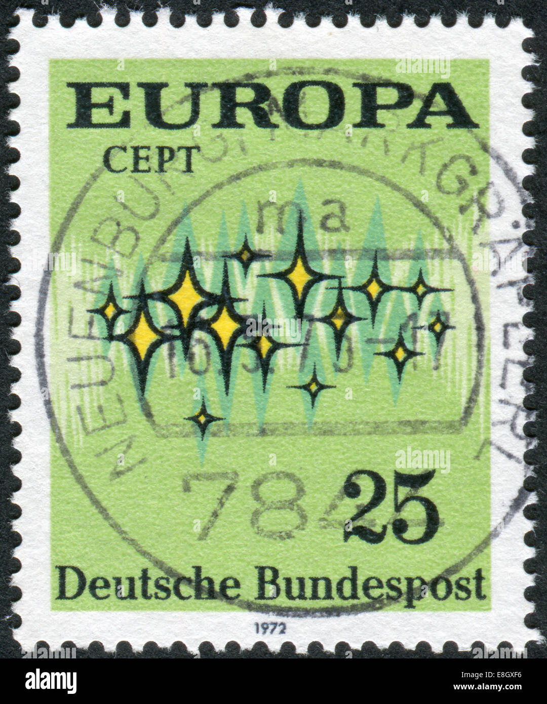 GERMANY - CIRCA 1972: Postage stamp printed in Germany, shows the ...