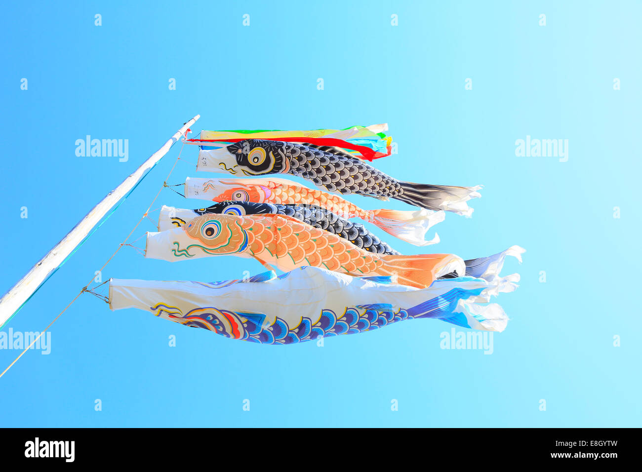 Flying carp streamers hi-res stock photography and images - Alamy