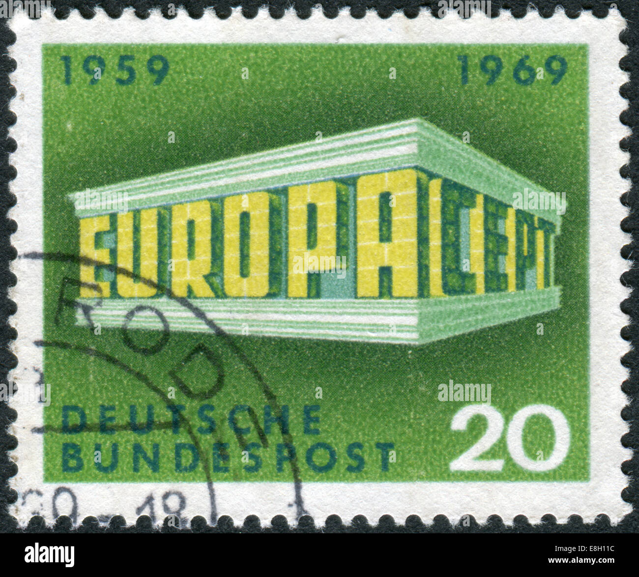 GERMANY - CIRCA 1969: A stamp printed in the Germany, shows the EUROPA ...