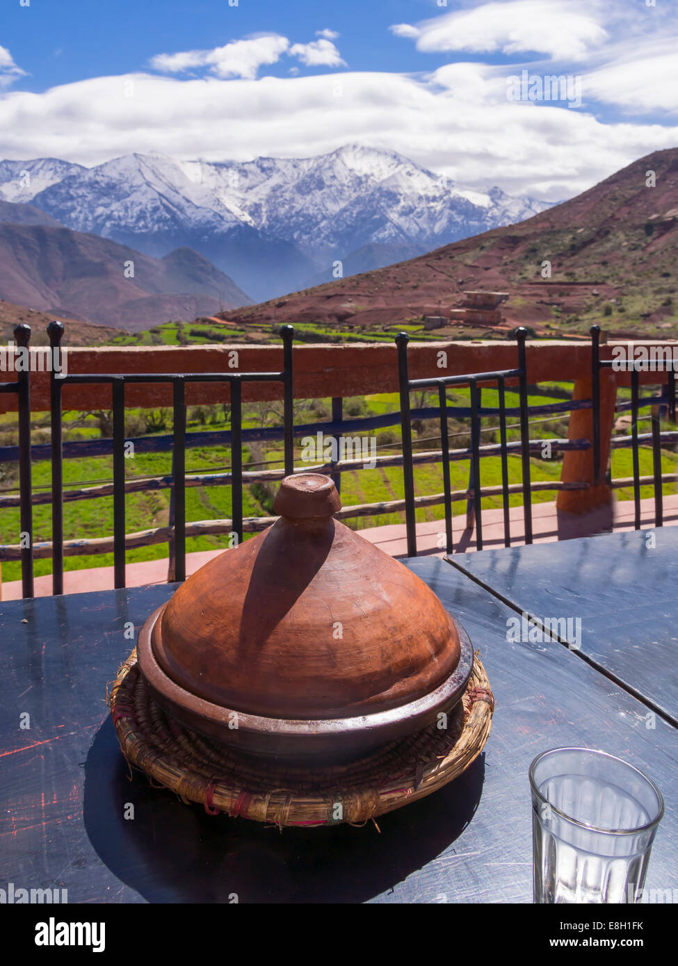 Morocco, Atlas Mountains, Ourika Valley, Anammer, clay cooking vessel ...