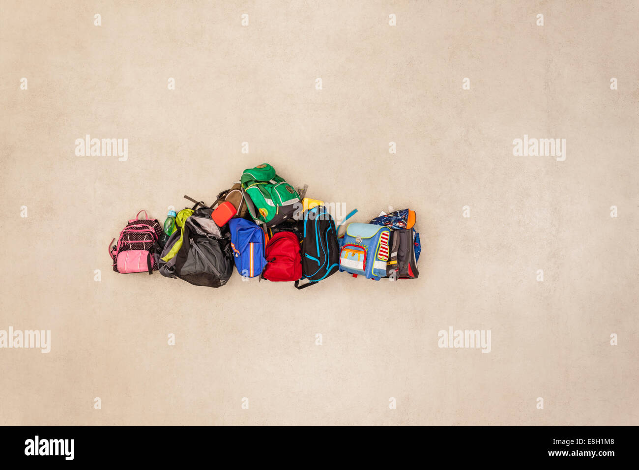 Colorful school bags Stock Photo - Alamy