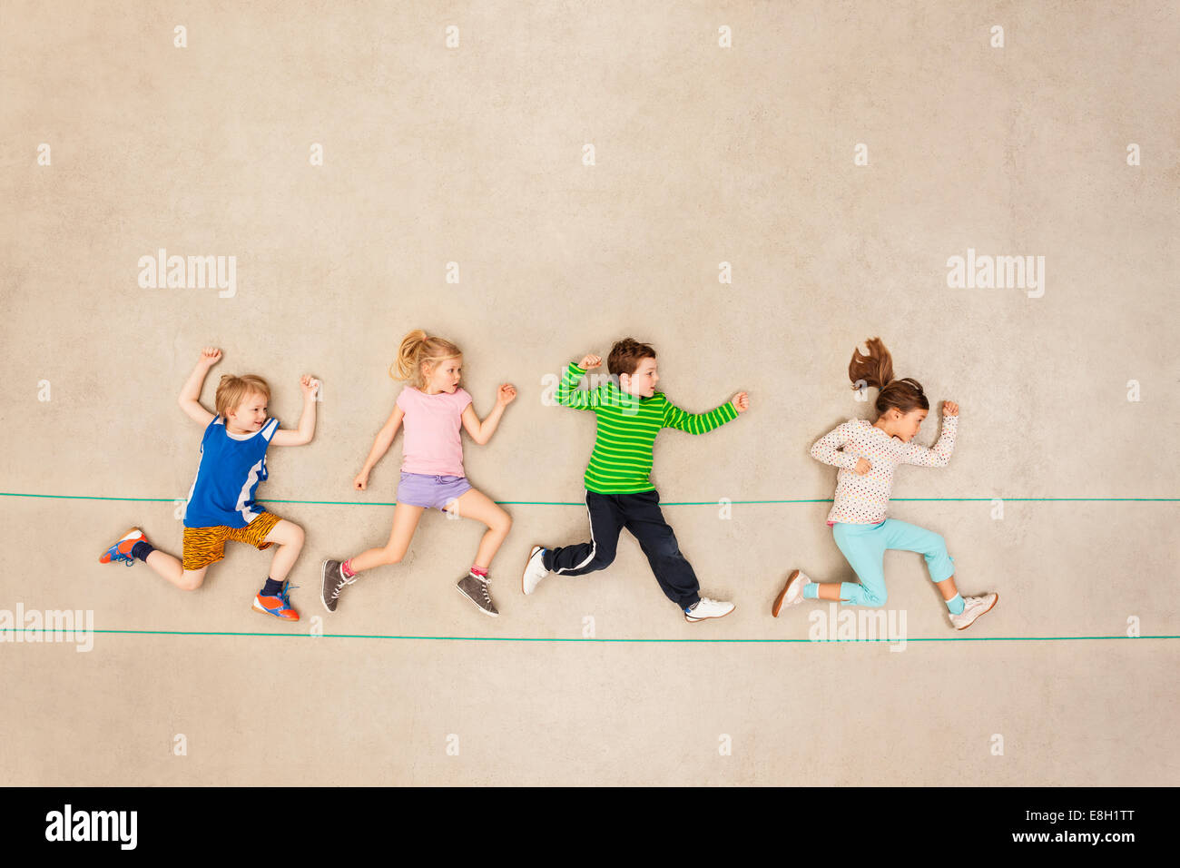 Children racing at sports event Stock Photo - Alamy