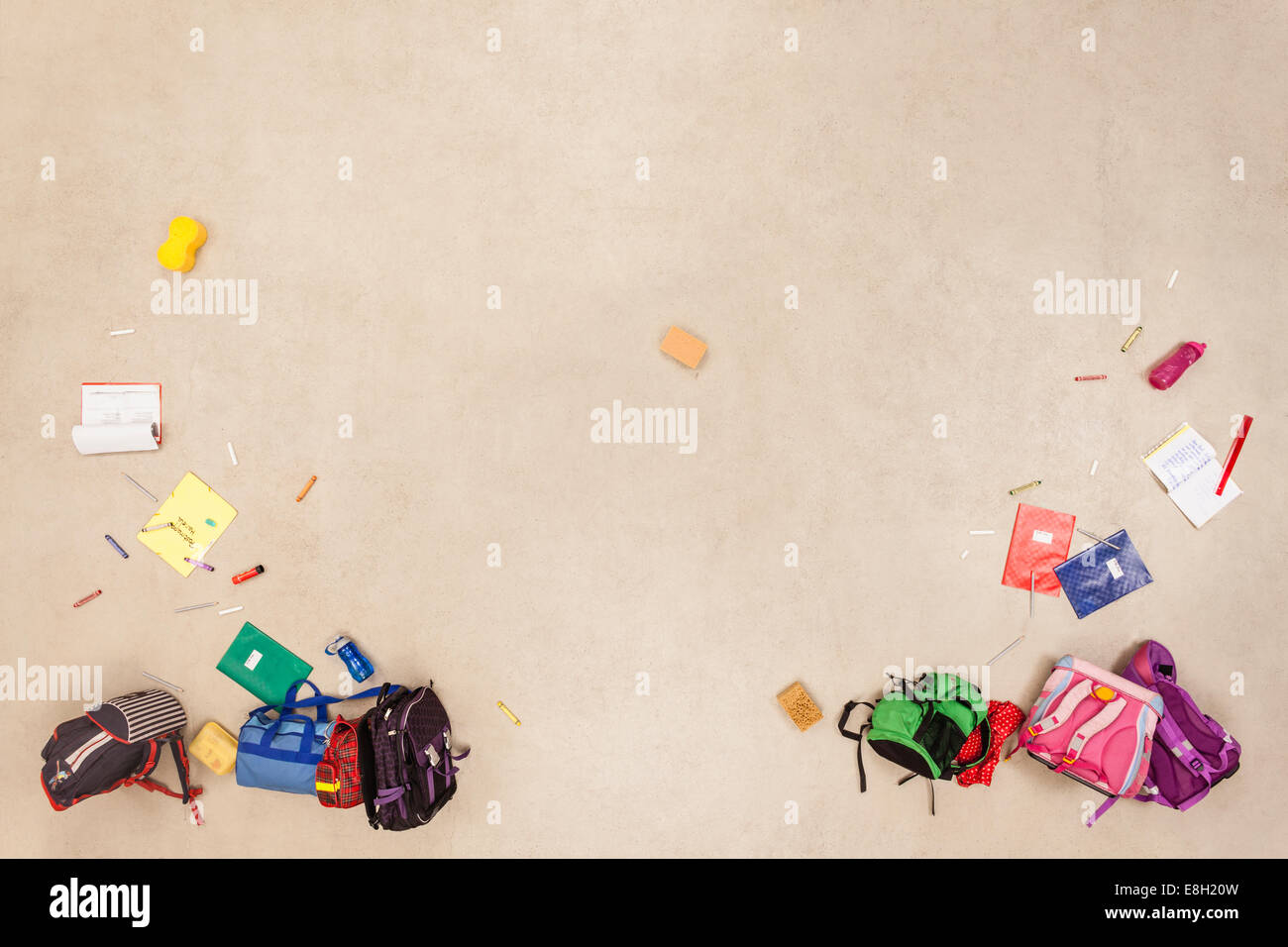 Messy school bag hi-res stock photography and images - Alamy