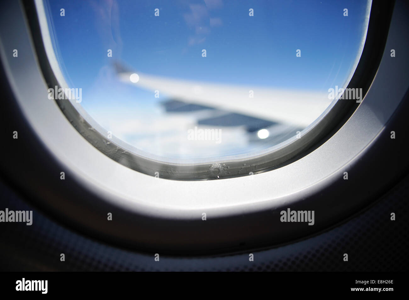 View out of plane window Stock Photo - Alamy