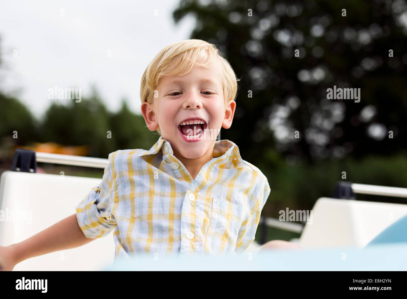 Portrait of laughing little boy Stock Photo - Alamy