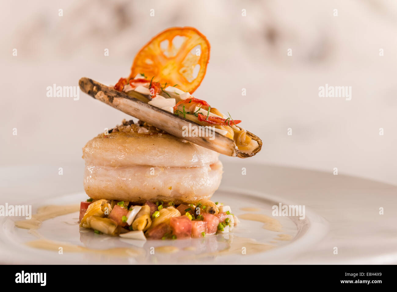 Haute Cuisine, Loup de mer, Sea bass, Pod razor, Ceviche, Seafood on ...