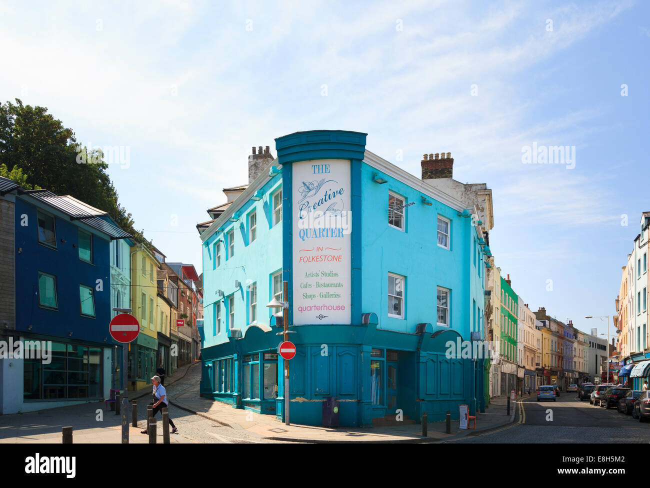 The Creative Quarter in old Folkestone Stock Photo - Alamy