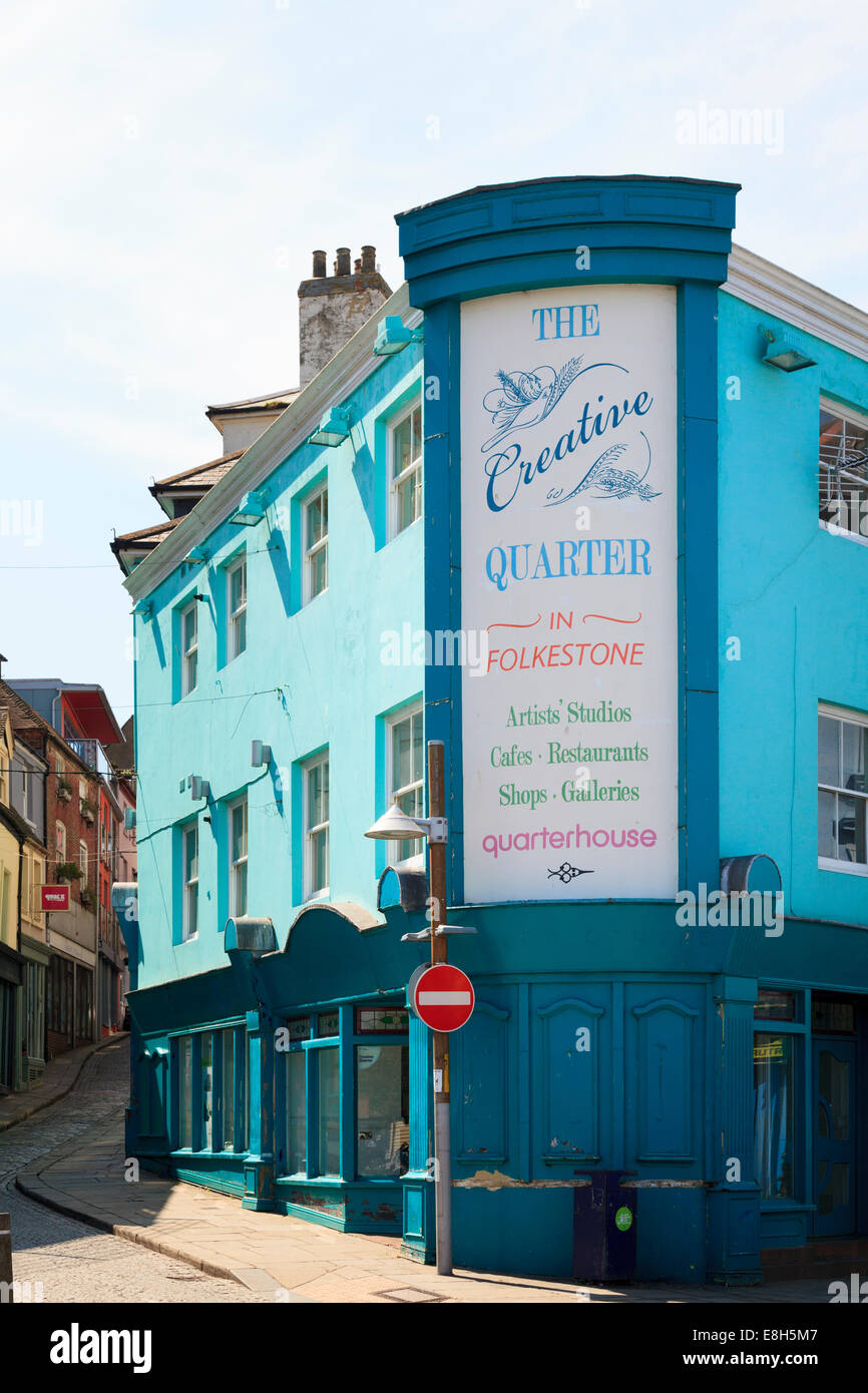 The Creative Quarter in old Folkestone Stock Photo - Alamy