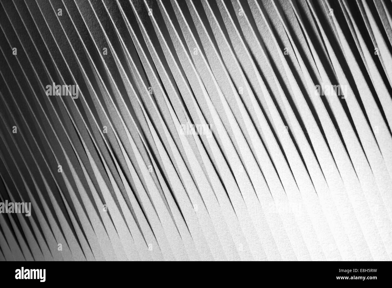 Abstract background texture with white fabric cut into strips pattern ...