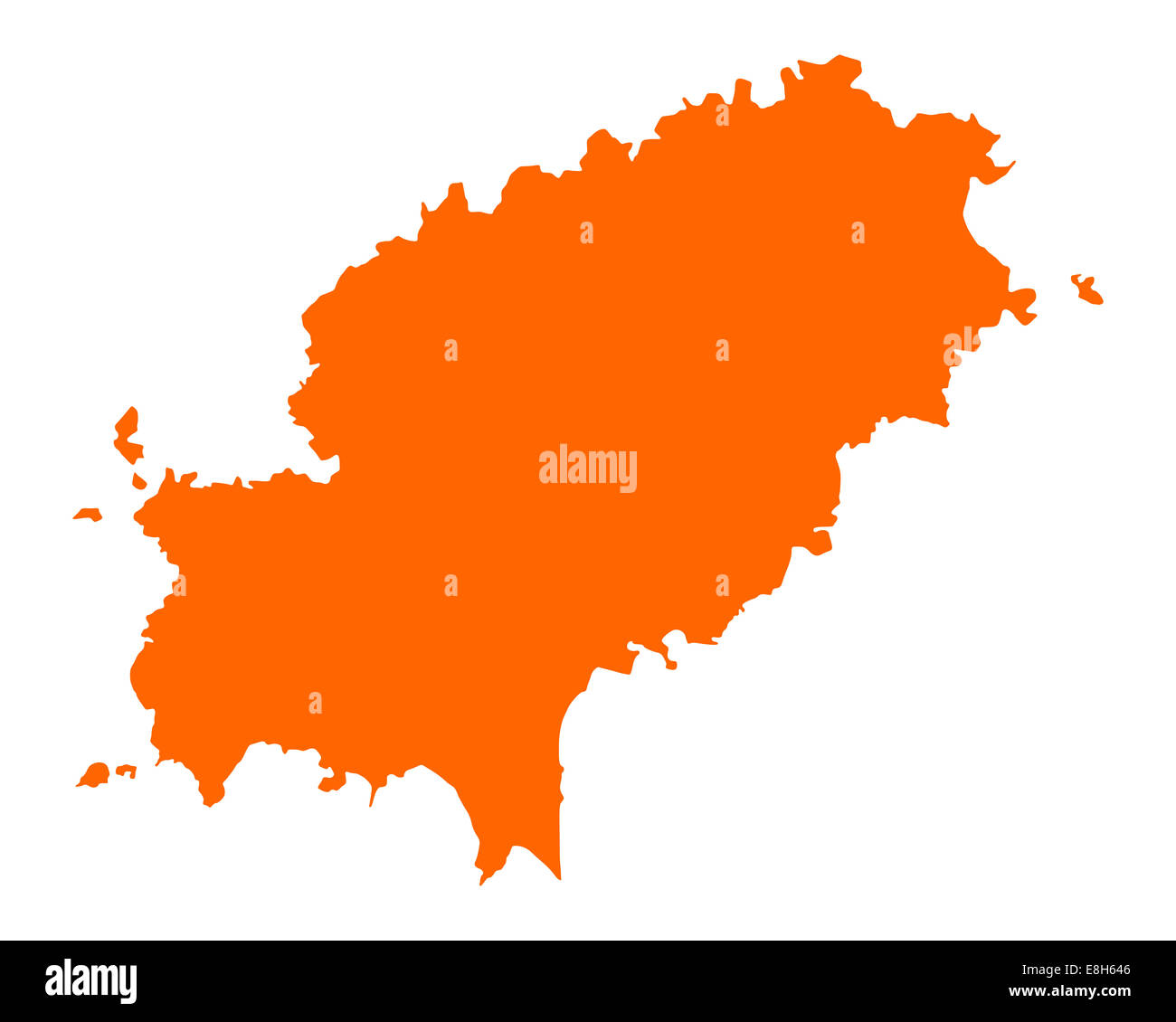 Map of Ibiza Stock Photo - Alamy