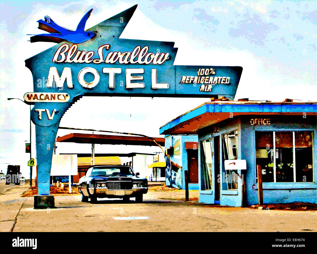 American motel hi-res stock photography and images - Alamy