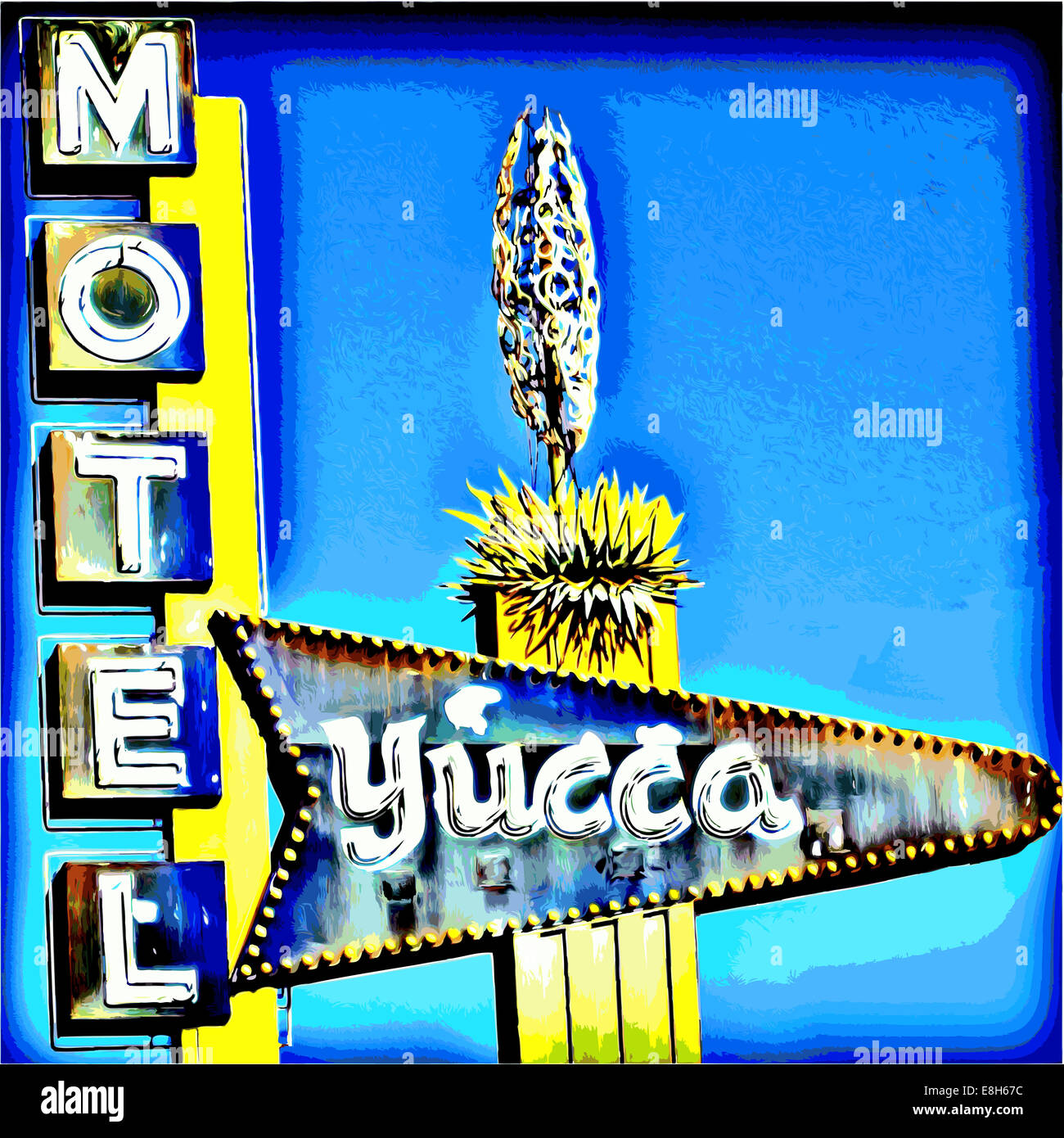Graphic Image American Motel Sign Stock Photos & Graphic Image American ...
