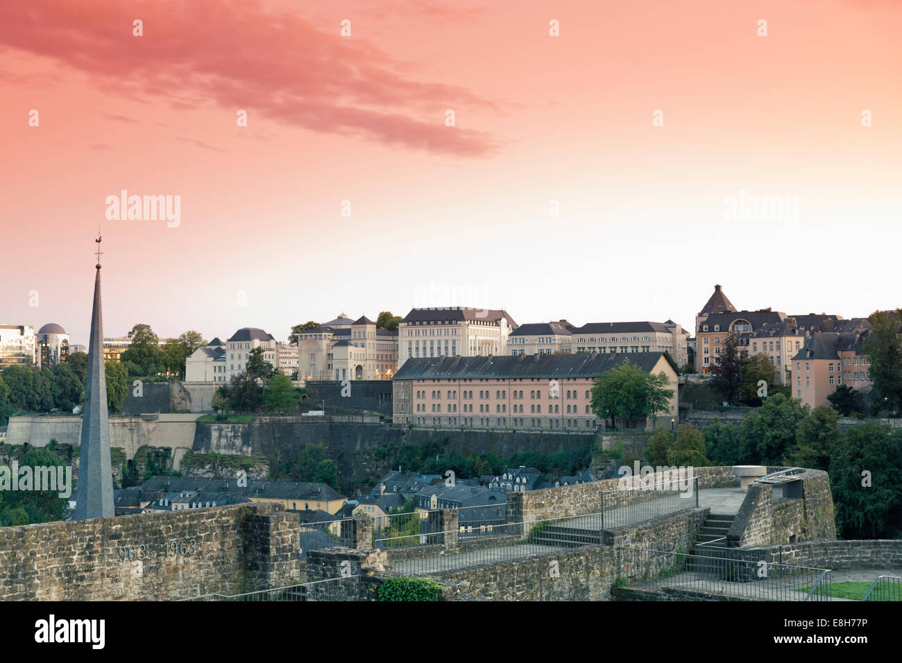 Luxembourg, Luxembourg City, View from the casemates, Castle of ...